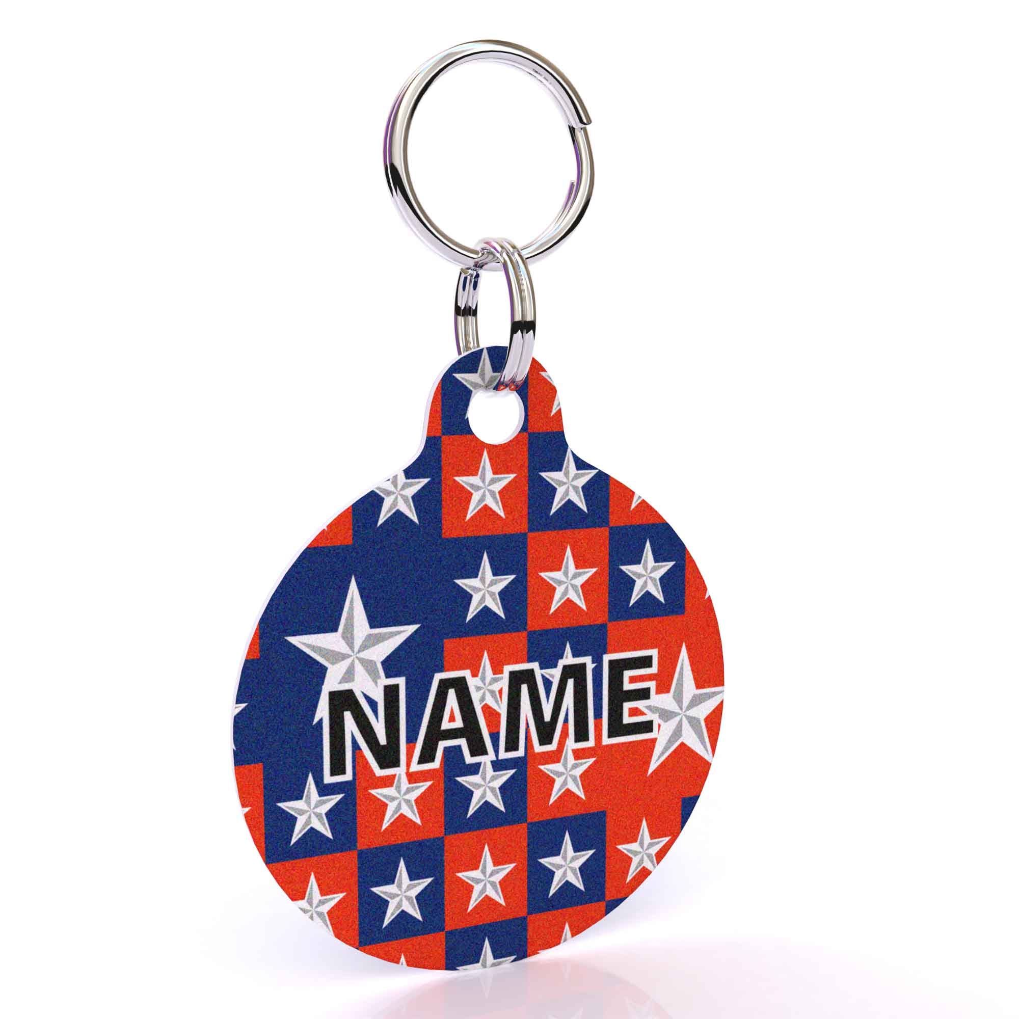 Colonial Stars HD Dog ID Tag - Hot Dog Collars